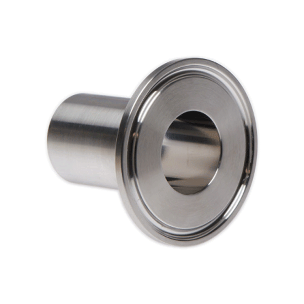 DIN 32676 Table B ferrule, short, Nominal 1½", 50.5mm Flange, 21.5mm Length