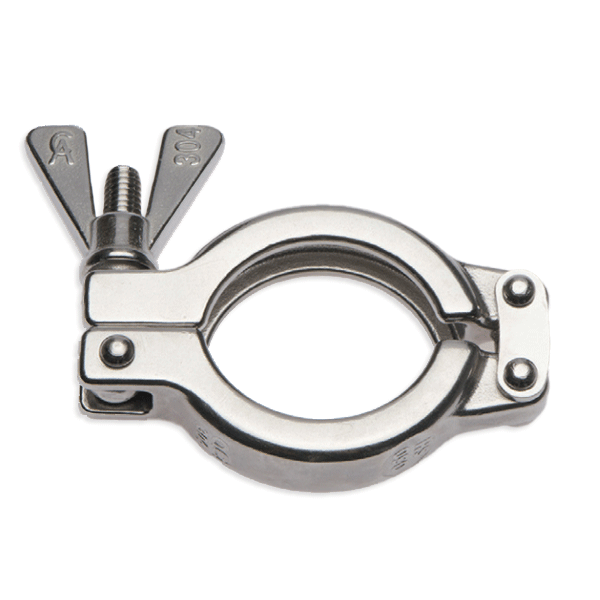 ACLhygienic.com: SH Clamp 304SS Single Bolt, Double Hinge 106.0mm